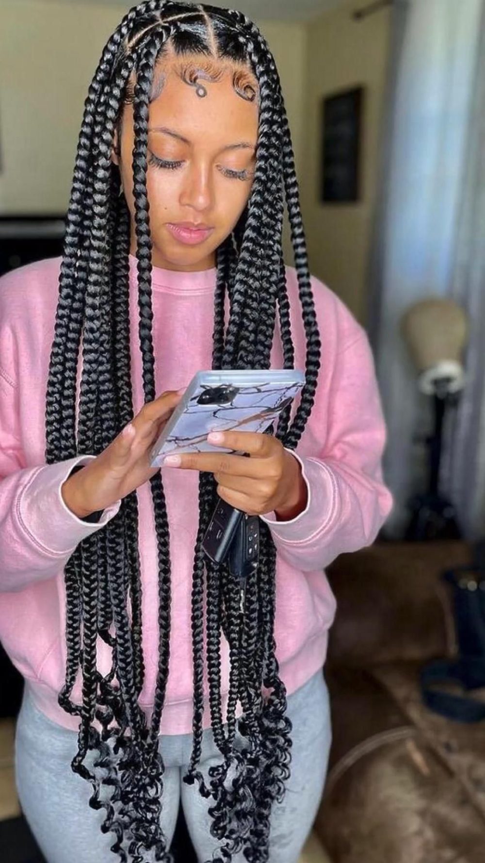 155 Box Braids Hairstyles For Women To Try In 2024 Explore Trending