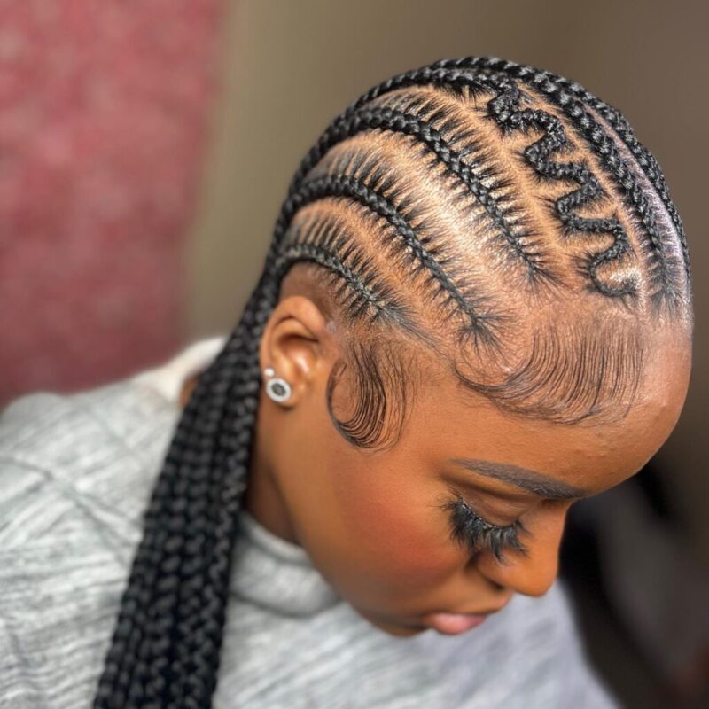 30 Best Straight Back Braids To Copy Now (2023) – Explore Trending