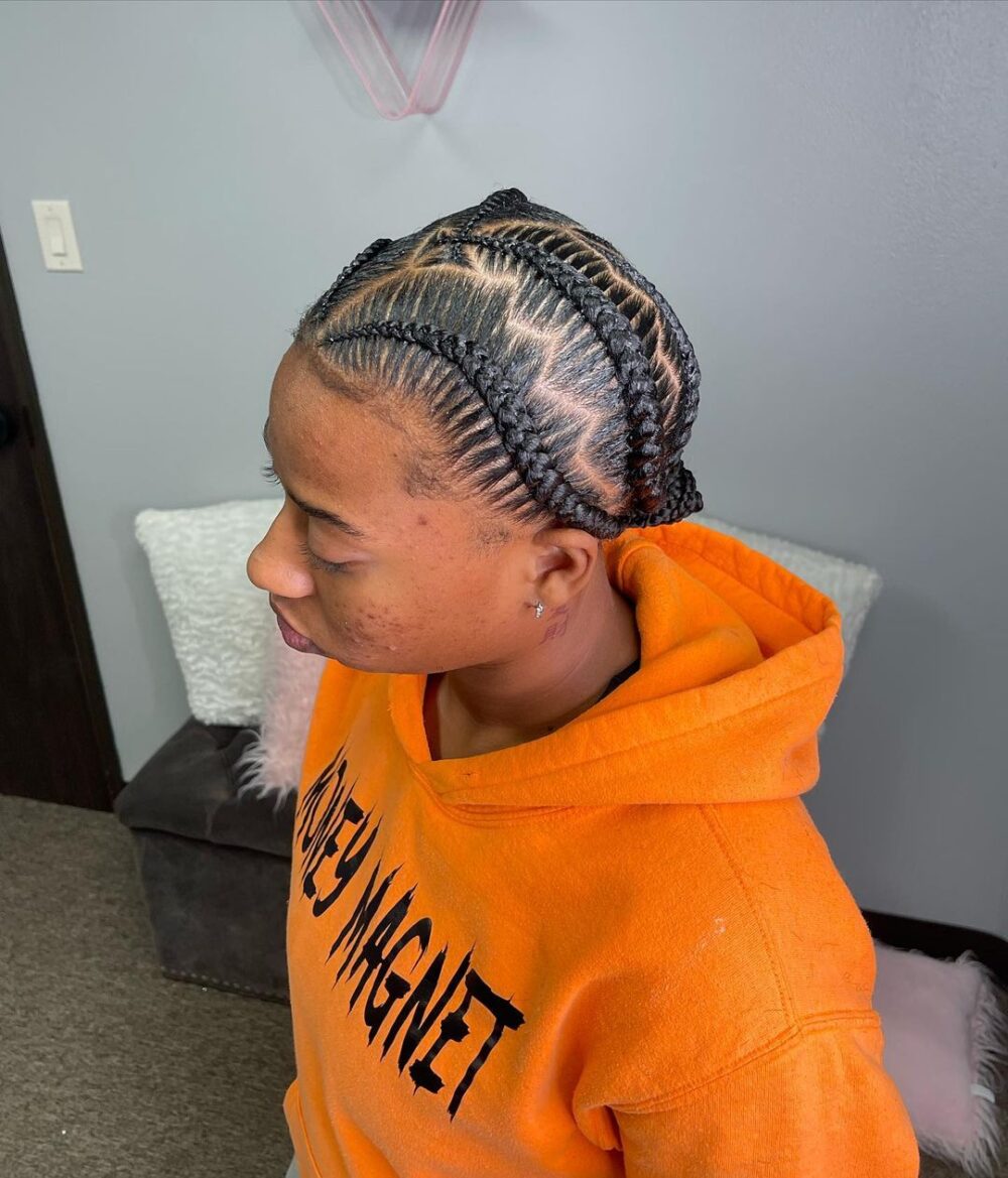 30 Best Straight Back Braids To Copy Now (2023) – Explore Trending