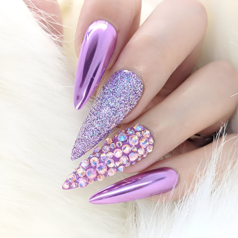 30 Stunning Ways To Rock Violet Nails – Explore Trending