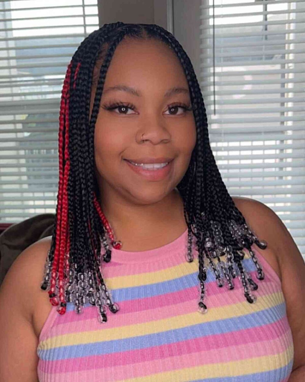 34 Trendsetting Knotless Braids with Beads Styles for Your 2023 Look ...